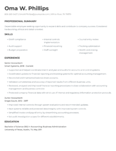 Best Accounting Resume Examples | ResumeNerd