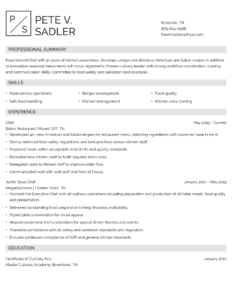 Create a Chef Resume With These Tips and Tricks | ResumeNerd