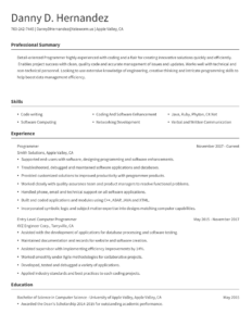Programmer Resume Examples to Help Build Yours | ResumeNerd