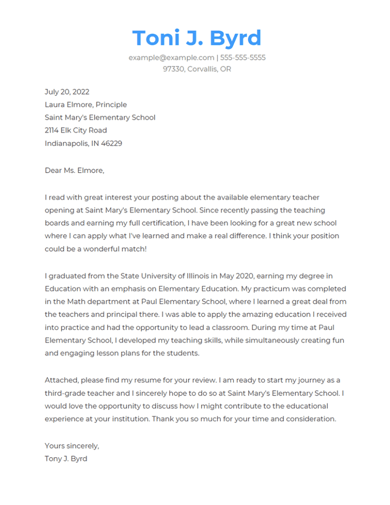 Cover Letter Examples for Better Job Hunting