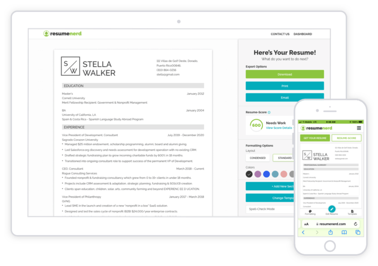 Create a Professional Resume With Our Online Resume Builder