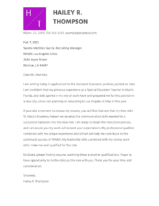 Best Relocation Cover Letter Examples for 2023 | ResumeNerd